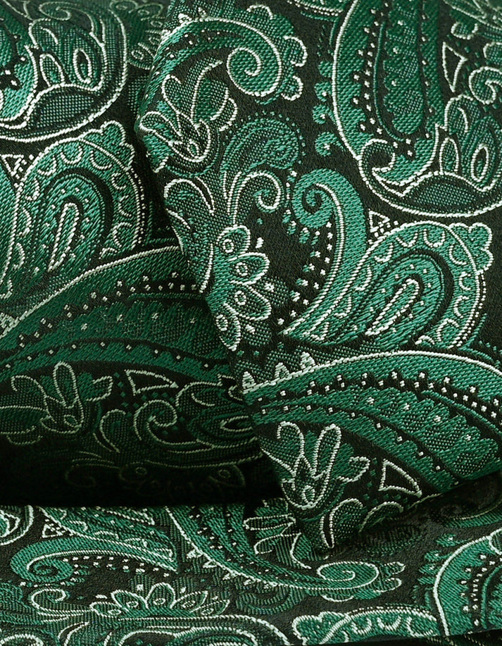 British Green Paisley Silk Tie – Brian Oak