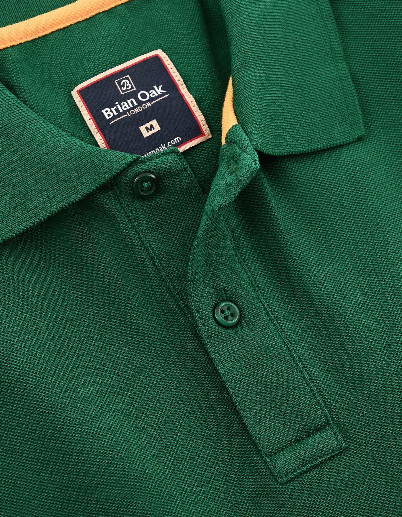 Men’s British Green Pique Polo | Brian Oak
